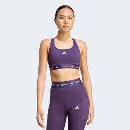 Damen Sport-BH "TF BRA", adidas Performance, Gr. XLaurora plum, Obermaterial: 73% Polyester, 27% Elasthan, BHs