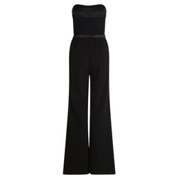 Overall Vera Mont "Damen Jumpsuit mit Gürtel", Damen, Gr. 34, schwarz, Obermaterial: 95% Polyester, 5% Elasthan. Besatz: 100% Polyester. Futter: 100% Polyester., festlich, normal, herzförmiger Ausschnitt, Overalls