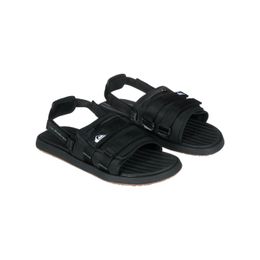 Sandale Quiksilver "Monkey Caged", Gr. 10 (43), schwarz (schwarz 1), Obermaterial: Textil / Außensohle: Gummi, Schuhe