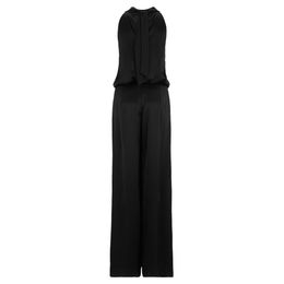 Overall Vera Mont "Damen Jumpsuit mit Taschen", Damen, Gr. 34, schwarz, Satin, Obermaterial: 98% Polyester, 2% Elasthan. Futter: 100% Polyester., festlich, figurumspielend, amerikanischer Ausschnitt, Overalls, Material
