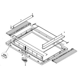 Dometic Innenrahmen komplett für Midi Heki FL Kurbelversion (4460004051)