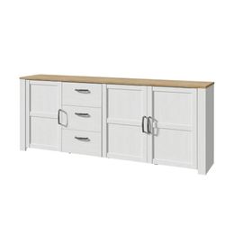 Möbel Kraft Sideboard weiß Maße (cm): B: 220 H: 87 T: 42.0 » Möbel Kraft
