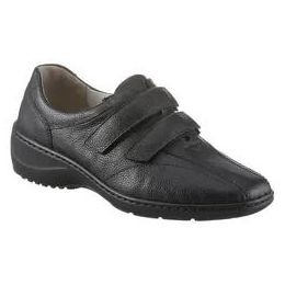 Waldläufer Klettschuh WALDLÄUFER "KYA", Damen, Gr. 8,5 (42,5), schwarz, Leder, Schuhe, Slipper, Bequemschuh in Komfortweite H (= sehr weit)