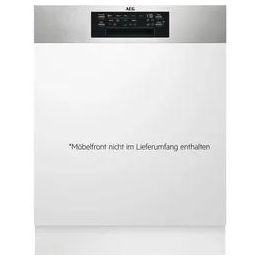AEG teilintegrierbarer Geschirrspüler "FEE7571APM 911424523", Energieeffizienz: B (A-G), silber (silberfarben), B:59,6cm H:81,8cm T:55cm, Geschirrspüler
