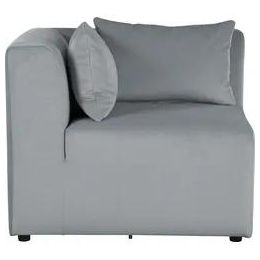 Sofa-Eckelement LEONIQUE "Alexane", blau, B:85cm H:70cm T:85cm, Polsterelemente, Armlehne wählbar, in vielen Bezugsqualitäten und Farben
