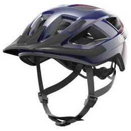 Fahrradhelm Abus "ADURO 3.0" Gr. L, lila (lila waves), Helme, L Kopfumfang: 58cm - 62cm