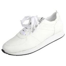 Sneaker Lei by tessamino "Nadja", Damen, Gr. 42, weiß (altweiß), Leder, Schuhe, aus echtem Leder
