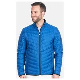 Steppjacke NEW CANADIAN, Herren, Gr. 35, blau (royalblau), 100% Polyester, unifarben, kurz, hoch geschlossener Ausschnitt, Jacken, in tollem Stepp-Design