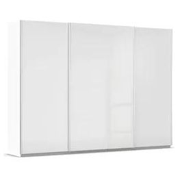 Schwebet&uuml;renschrank OTTO HOME "Kleiderschrank Schrank Garderobe AGORDO mit Dekor- oder Hochglanzfront", wei&szlig; (alpinwei&szlig;, hochglanz wei&szlig;, griffleisten alufarbig), B:315cm H:229cm T:62cm, Holzwerkstoff, Schr&auml;nke, Schwebet&uuml;renschrank, in 4 Breiten und 2 H&ouml;hen MADE IN GERMANY