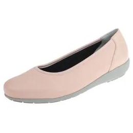 Ballerina Natural Feet "Johanna", Damen, Gr. 39, rosa, Leder, Schuhe Ballerina, mit Komfortweite