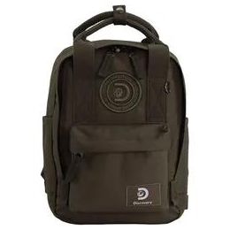 Wanderrucksack DISCOVERY "Cave", Gr. B/H/T: 20cm, grün (khaki), Kunstfaser, Rucksäcke, aus robustem RPET Polyester-Material