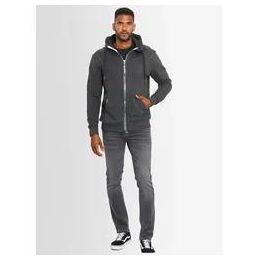 Sweatjacke Alessandro Salvarini "ASGeenio", Herren, Gr. M (50), grau (dunkelgrau), Obermaterial: 65% Baumwolle, 35% Polyester, Sweatjacken, mit hohem Kragen