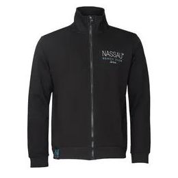 Sweatjacke NASSAU BEACH "NB231031", Herren, Gr. 54 (XL), schwarz, 60% Baumwolle ;40% Polyester, Sweatjacken Sweatjacke