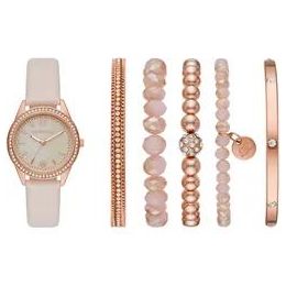 Quarzuhr Skechers, rosa, Armbanduhren, Damen, Armbanduhr, Damenuhr, analog, Glassteine, Geschenkidee