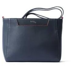 Umh&auml;ngetasche vargu "Sandrin 1", Damen, Gr. B/H/T: 27cm x 23cm x 10cm onesize, blau (navy), Leder, Taschen Umh&auml;ngetasche, LGW zertifiziertes Leder