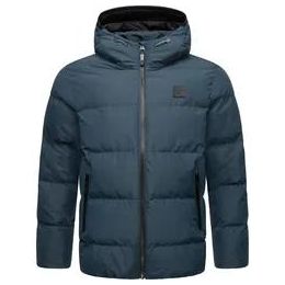 Steppjacke Ragwear "Norg", Herren, Gr. S (48), blau (nachtblau), Obermaterial: 100% Polyester, Innenfutter: 100% Polyester, Wattierung: 100% Polyester, Basic, gerade hüftbedeckend, hoch geschlossener Ausschnitt, Ärmel ohne Ärmelschlitz Rippbündchen, Jacken, wasserdichte Herren Winterjacke