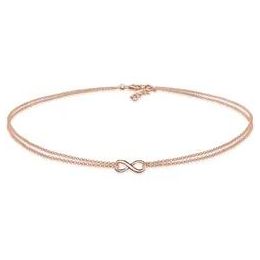 Collier Elli "Choker Erbskette Infinity Unendlichkeit 925 Silber", rosa (rosegold), Halsketten, Damen, 36, ohne Stein, Silber 925 (Sterlingsilber), L: 36, Collier