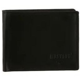 Geldbörse Mustang "Udine leather wallet side opening", schwarz, Leder, unifarben, Kleinlederwaren, mit RFID-Schutz