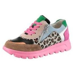 Waldläufer Keilsneaker WALDLÄUFER "H-AJALA", Damen, Gr. 5,5 (38,5), bunt (multicolor), Glattleder, Lackleder, Textil, Veloursleder, Ziegenveloursleder, Schuhe Sneaker, in Komfortweite H = sehr weit, Freizeitschuh, Halbschuh, Schnürschuh