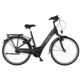 E-Bike Fischer FAHRRAD "CITA 4.1i" Gr. 44, schwarz (schwarz matt, schwarz), Elektrofahrräder, 44cm, 28 Zoll (71,12cm), Pedelec, Elektrofahrrad für Damen u. Herren
