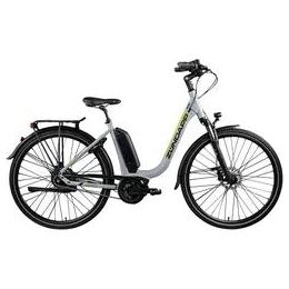 Zündapp E-Bike ZÜNDAPP "X300" Gr. 51, silber (silber, gelb, schwarz), Elektrofahrräder, 51cm, 27,5 Zoll (69,85cm), Pedelec, Elektrofahrrad für Damen u. Herren