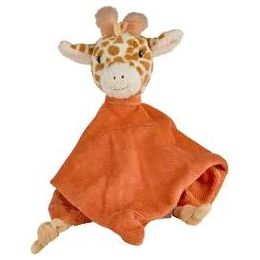 Schmusetuch Sterntaler "Giraffe Kaya, M", Baby, braun (goldbraun), Jersey, Polyester, Schnuffeltücher, mit Beißring aus Silikon