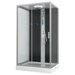 Komplettdusche Sanotechnik "BOSTON", grau (chrom), B:120cm H:215cm T:90cm, Duschkabinen