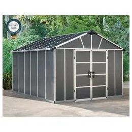 Gerätehaus PALRAM - CANOPIA "Yukon", grau, Aluminium, Kunststoff, Polycarbonat (PC), Gerätehäuser, mit lebenslang widerstandsfähigen Wandpaneelen