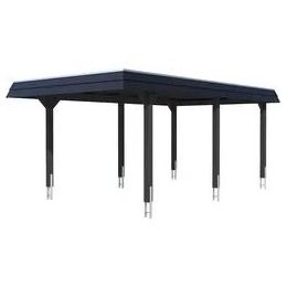 Skan Holz Einzelcarport SKANHOLZ "Wendland", anthrazit, schwarze blende, B/H/T: 243cm x, Carports
