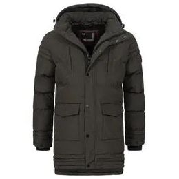 Winterjacke Alessandro Salvarini "ASVenico", Herren, Gr. M, grau (dunkelgrau), Obermaterial: 100% Polyester; Futter: 100% Polyester; Fellimitat: 100% Polyester, Jacken Winterjacke, mit Teddyfelleinsatz