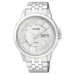 Quarzuhr Citizen, silber (silberfarben, silberfarben), Armbanduhren, Kinder, Armbanduhr, Herrenuhr, Damenuhr, Edelstahlarmband, Datum