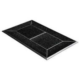 Fußmatte Astra "Rubber Pin 2", silber (silberfarben), B:45cm H:14mm L:75cm, Gummi, Kunstfaser, Teppiche, Türmatte, Schmutzabweisend, wetterfest