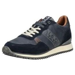 Sneaker Napapijri "Napapijri Sneaker Lederimitat/Textil", Herren, Gr. 44, navy, grau, Lederimitat, Textil, Schuhe Sneaker