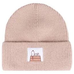 Beanie Capelli New York, Damen, beige, Kunstfaser, unifarben, Mützen, mit ikonischem Comic-Charakter