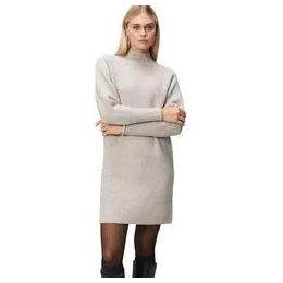 Strickkleid Zero "Damen Strickkleid mit Stehkragen", Damen, Gr. 34, Normalgrößen, beige melange, Strick, Obermaterial: 58% Polyester, 30% Polyacryl, 10% Wolle, 2% Elastan. Ärmelfutter: ohne Futter., unifarben, figurbetont lang, weit Bündchen krempelbar, Kleider, Plain/ohne Details