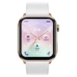 Ice Watch Smartwatch ICE-WATCH "ICE smart 3.0 - 1.78 AMOLED - GPS", weiß, Smartwatches, Damen, Armbanduhr, Damenuhr, Silikonarmband, Bluetooth,digital
