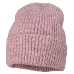Strickmütze CAPO, Damen, rosé, Strick, Materialmix, casual, Mützen, Dezente Melange-Töne, Grobstrick