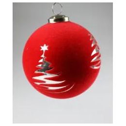 Weihnachtsbaumkugel AM Design "aus Glas, Ø 12 cm", rot, Ø:12cm, Glas, Weihnachtsbaumkugeln, 3er Set