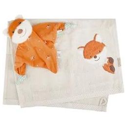 Schmusetuch Sterntaler "Geschenkset Fuchs Filou", Baby, rost, Baumwolle, Polyester, Schnuffeltücher