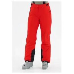 Skihose WHISTLER "Drizzle", Damen, Gr. 38, EURO-Größen, rot, 100% Polyester, unifarben, lang, Hosen, mit wasserabweisender Membran