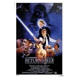 Poster Reinders "Star Wars - return of the Jedi", blau (farbe bild(er): blau), B:61cm H:91,5cm T:0,1cm, Papier, Bilder