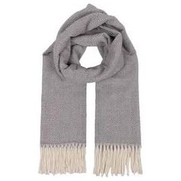 Modeschal Capelli New York, Damen, light grau, Web, Polyester, Strukturmuster, mehrfarbig, Modetücher, Strukturmuster, Fransenkante, wärmend