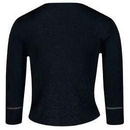 Strickjacke Vera Mont "Damen Strickbolero ohne Verschluss", Damen, Gr. S, blau (dunkelblau, dunkelblau), Strick, Obermaterial: 80% Viskose, 20% Polyester metallisiert., figurumspielend normal, Strickjacken, Glitzer