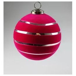 Weihnachtsbaumkugel AM Design "aus Glas, Ø 12 cm", pink, Ø:12cm, Glas, Weihnachtsbaumkugeln, 3er Set