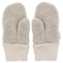 Fäustlinge MaxiMo, Baby, Gr. 4, beige (düne), Fleece, Wolle, Handschuhe, Wollfleece, Strickbündchen, temperaturregulierend, schnell trocknend