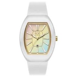 Ice Watch Quarzuhr ICE-WATCH "ICE boliday - Dome - Small - 3H + Date", weiß, Armbanduhren, Damen, Armbanduhr, Damenuhr, analog, Silikonarmband, Datum