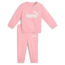 Trainingsanzug Puma "MINICATS ESS CREW SET FL INF", Kinder, Gr. 86, rosa (pinkscape), Fleece, Obermaterial: 68% Baumwolle, 32% Polyester, unifarben, regular fit, Sportanzüge