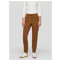 Jerseyhose Rabe "Hose", Damen, Gr. 44, Normalgrößen, braun, 48%Viskose 47%Polyester 5%Elastan;nicht trocknergeeignet, unifarben, schmal, Hosen