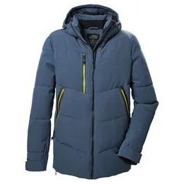 Steppjacke Killtec "KOW 1 MN QLTD JCKT", Herren, Gr. L, blau (marine), Oberstoff: 92% Polyester, 8% Elasthan, Futter 1: 100% Polyester/ Futter 2: 94% Polyester, 6% Elasthan, Wattierung: 100% Polyester (recycelt), Jacken, Wasser- und windabweisende Funktionsjacke, Kapuze, recyceltes Material