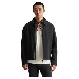 Marc O'Polo Outdoorjacke MARC O'POLO DENIM "mit Cord-Kragen", Herren, Gr. M, schwarz, Obermaterial: 98% Baumwolle, 2% Elasthan; Füllung: 100% Nicht verfügbar; Futter: 100% Polyester, relaxed fit, Manschette, Jacken
